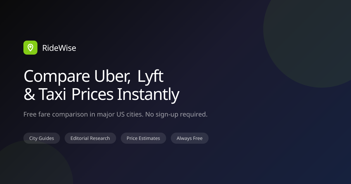 Uber vs Lyft: Compare Prices in Major US Cities (2026)